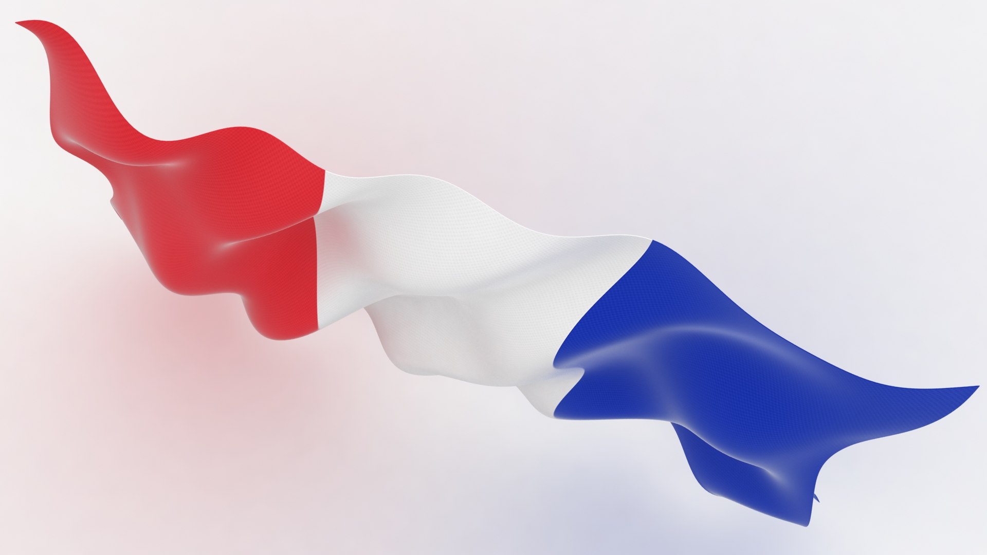 Realistic France Flag 3D - TurboSquid 1613560