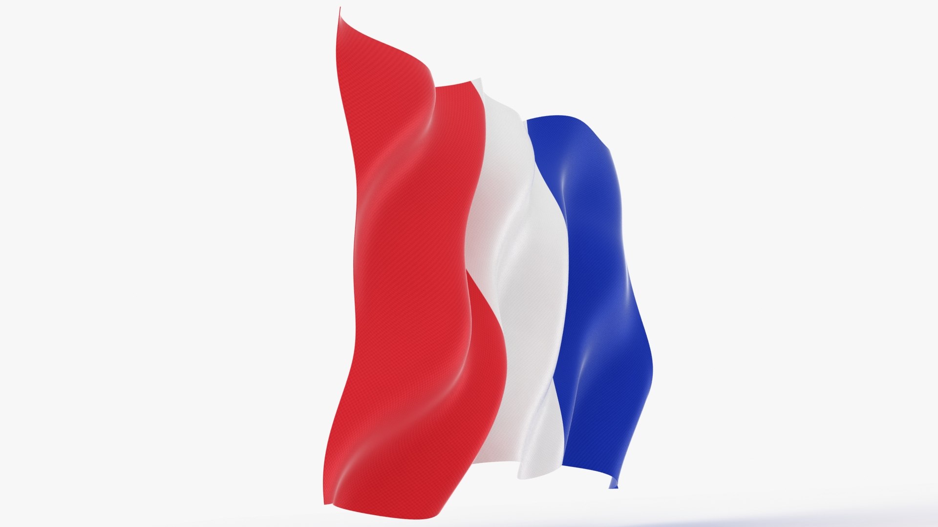 Realistic France Flag 3D - TurboSquid 1613560