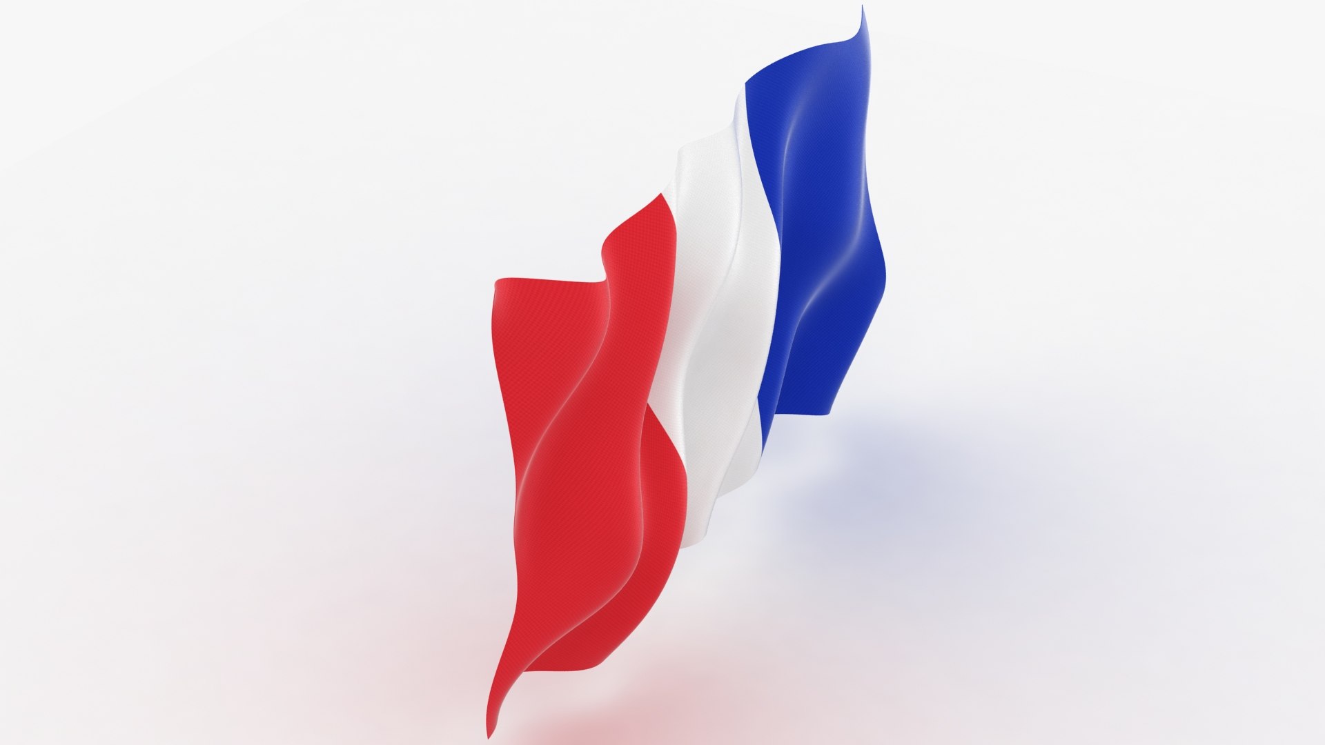 Realistic France Flag 3D - TurboSquid 1613560