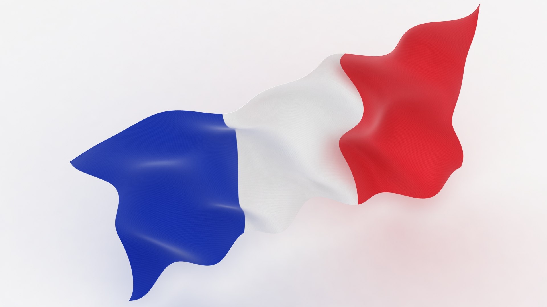 Realistic France Flag 3D - TurboSquid 1613560