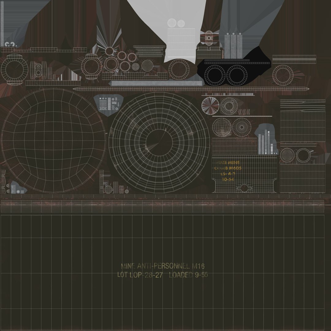 3D Bouncing Betty M16 Landmine - TurboSquid 1981668
