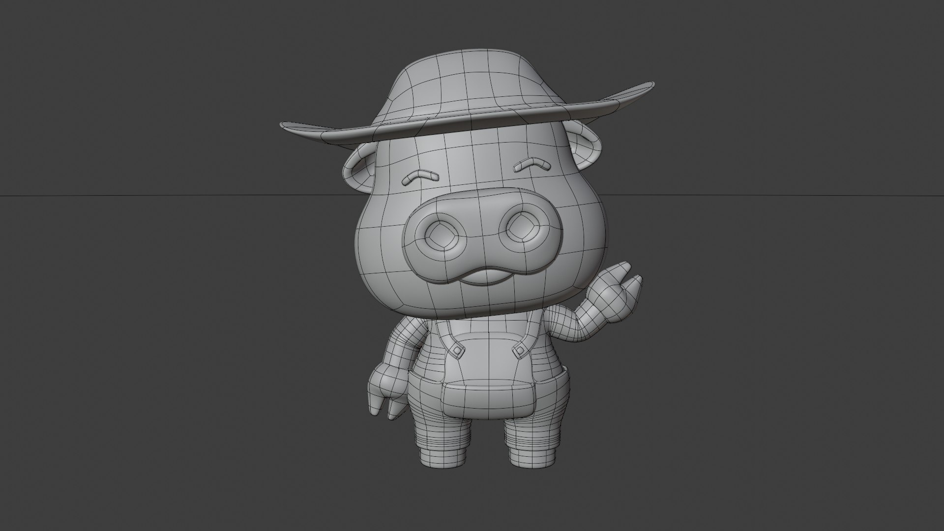 3D Cute Pig 3D Illustration - TurboSquid 2239210