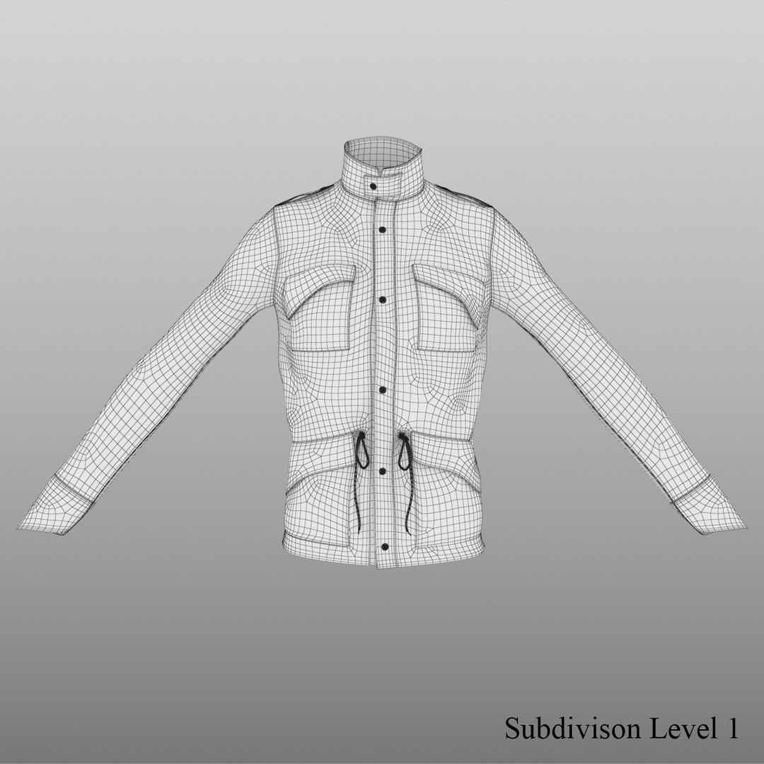 Realistic jacket cloth 3D model - TurboSquid 1195530