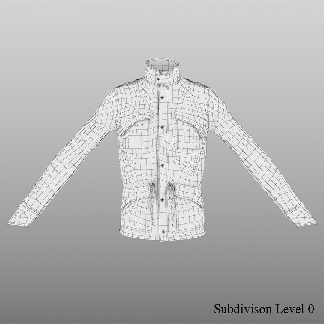 Realistic jacket cloth 3D model - TurboSquid 1195530