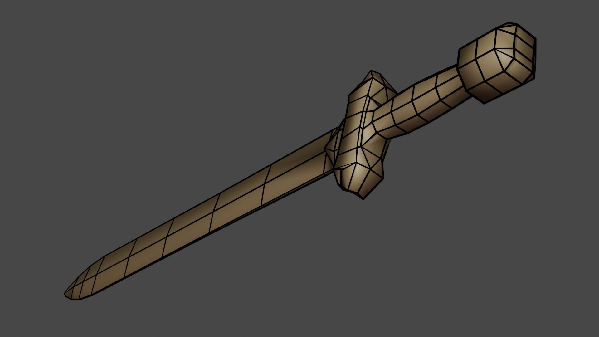 3D Low-poly Spatha Alexander Great Model - TurboSquid 1709435