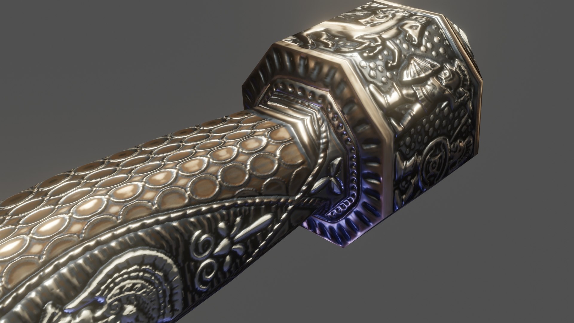 3D Low-poly Spatha Alexander Great Model - TurboSquid 1709435