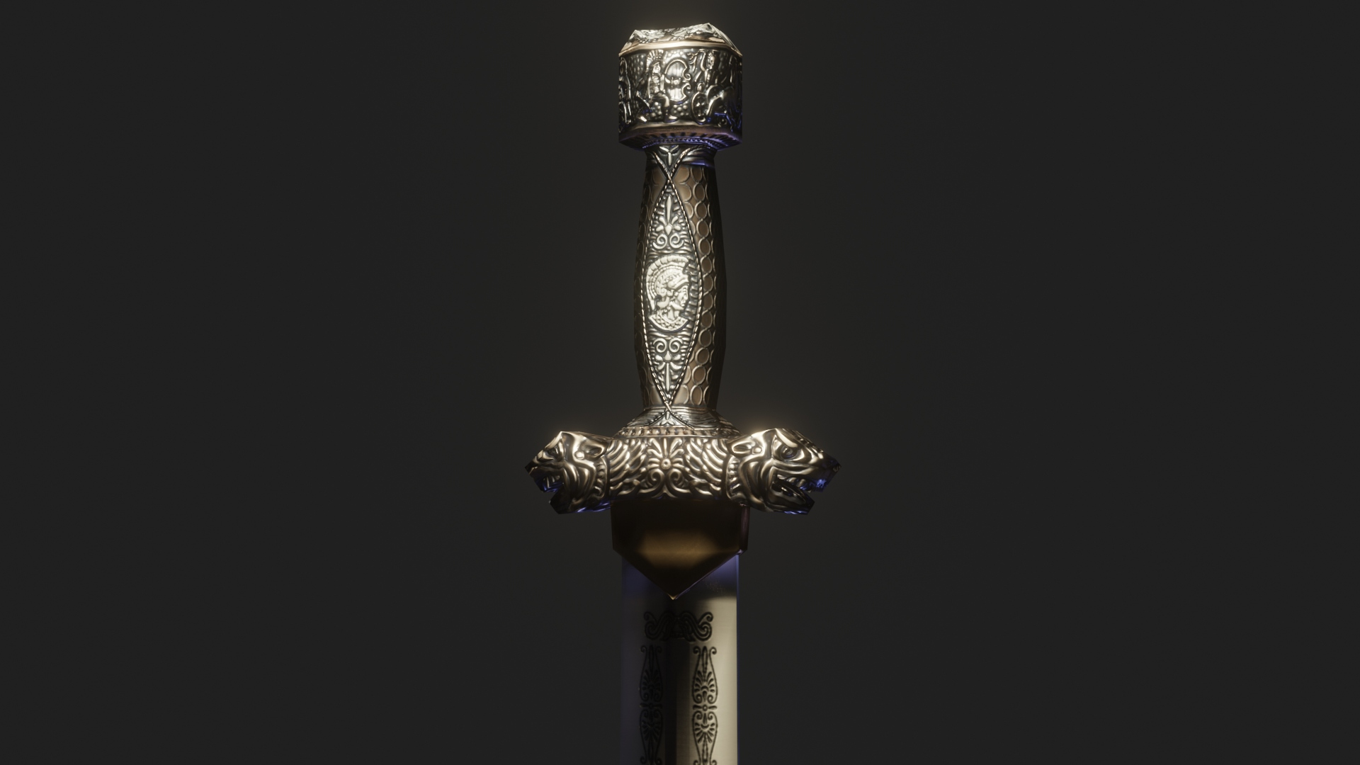 3D Low-poly Spatha Alexander Great Model - TurboSquid 1709435