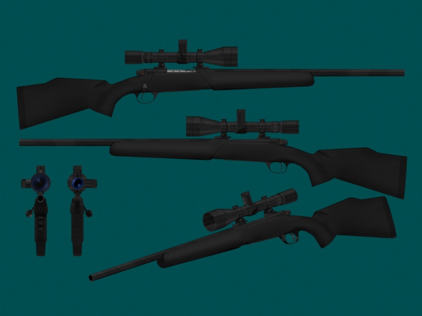 3d Max Weatherby Rifle