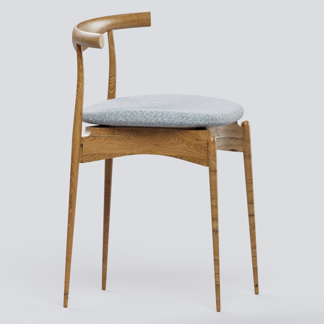 3D CH20 Elbow Chair model - TurboSquid 2059503