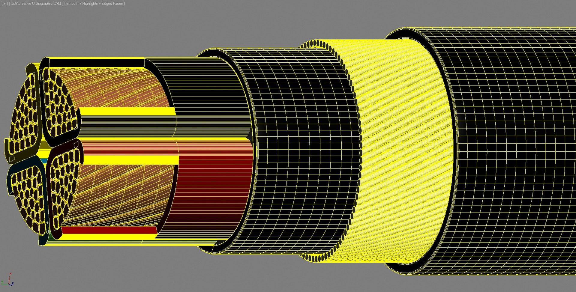 electrical cables insulated multi 3d model