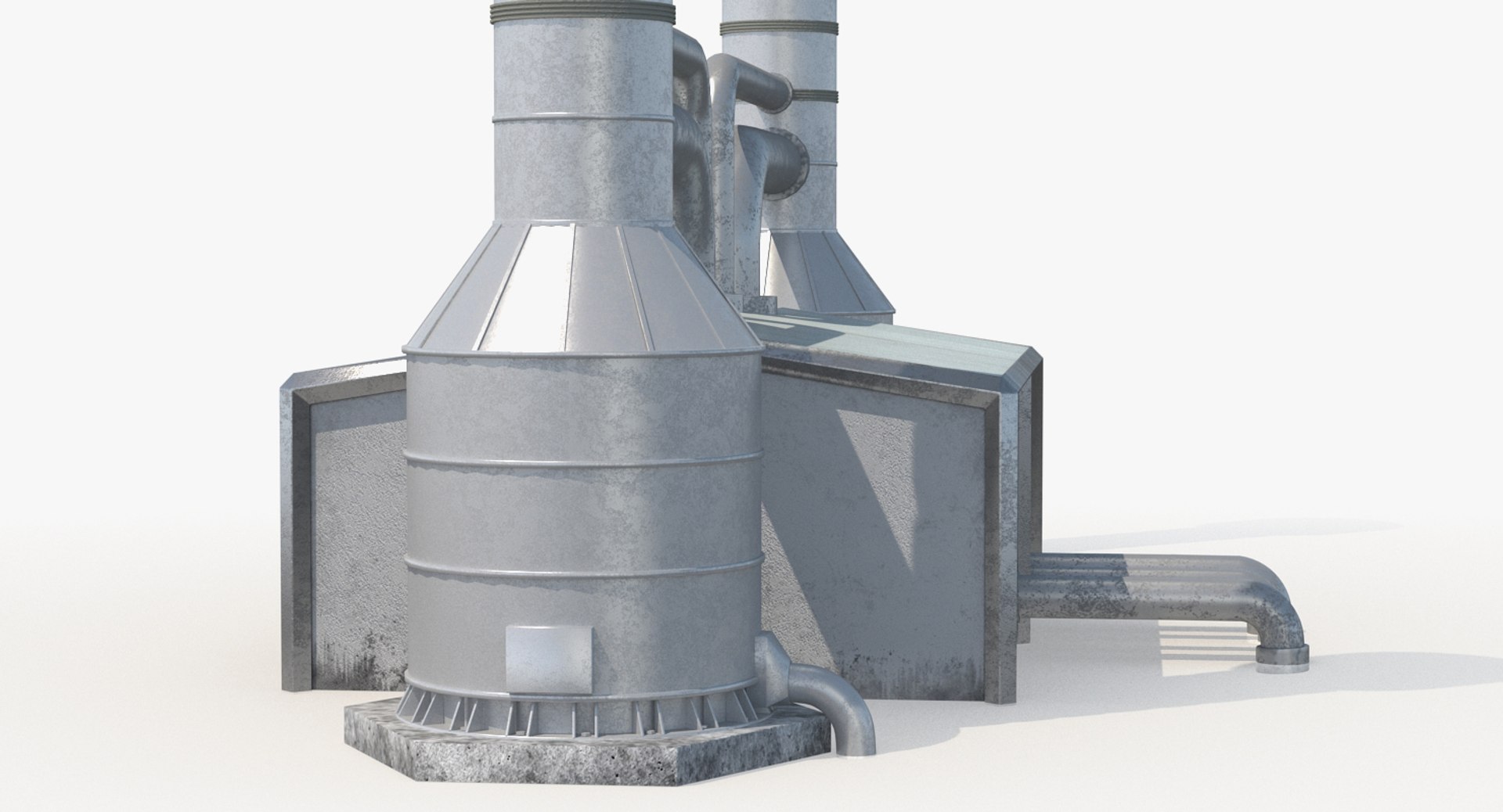 Geothermal Power Plant Cooling Tower 3D Model - TurboSquid 1261705