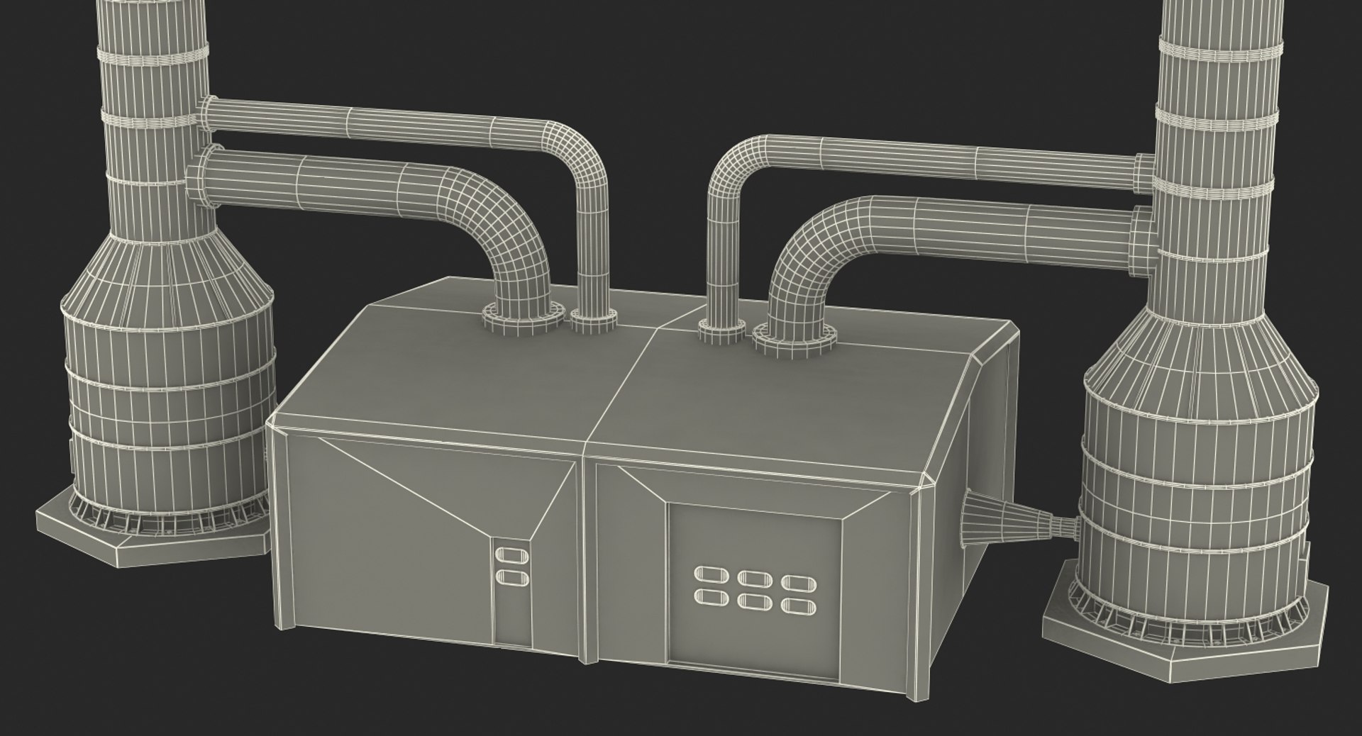 Geothermal Power Plant Cooling Tower 3D Model - TurboSquid 1261705
