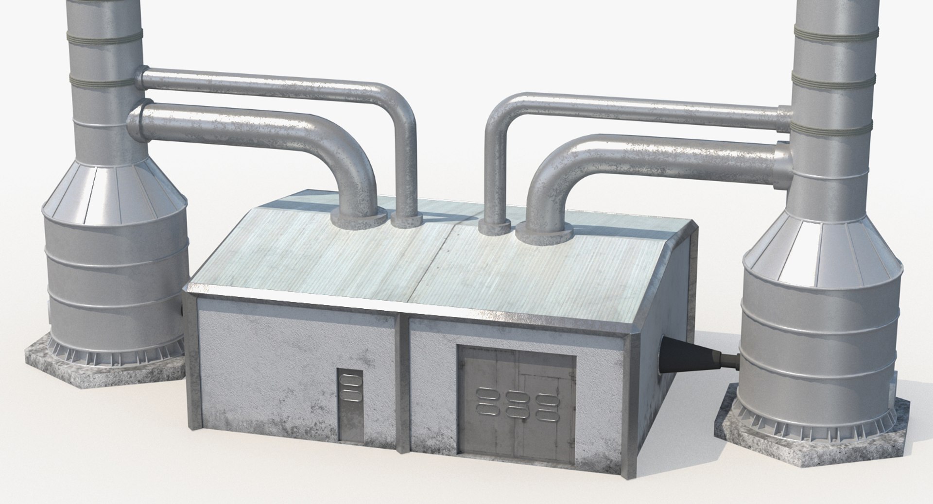 Geothermal Power Plant Cooling Tower 3D Model - TurboSquid 1261705