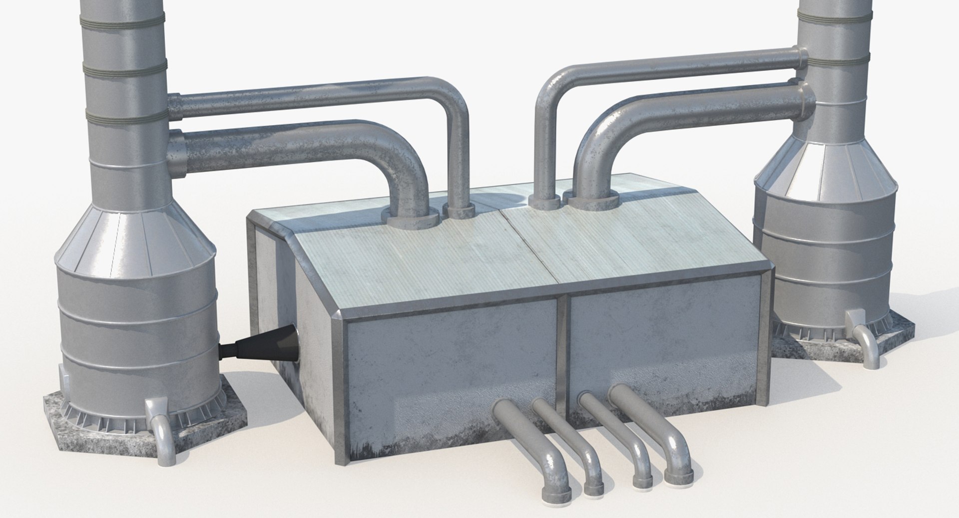 Geothermal Power Plant Cooling Tower 3D Model - TurboSquid 1261705