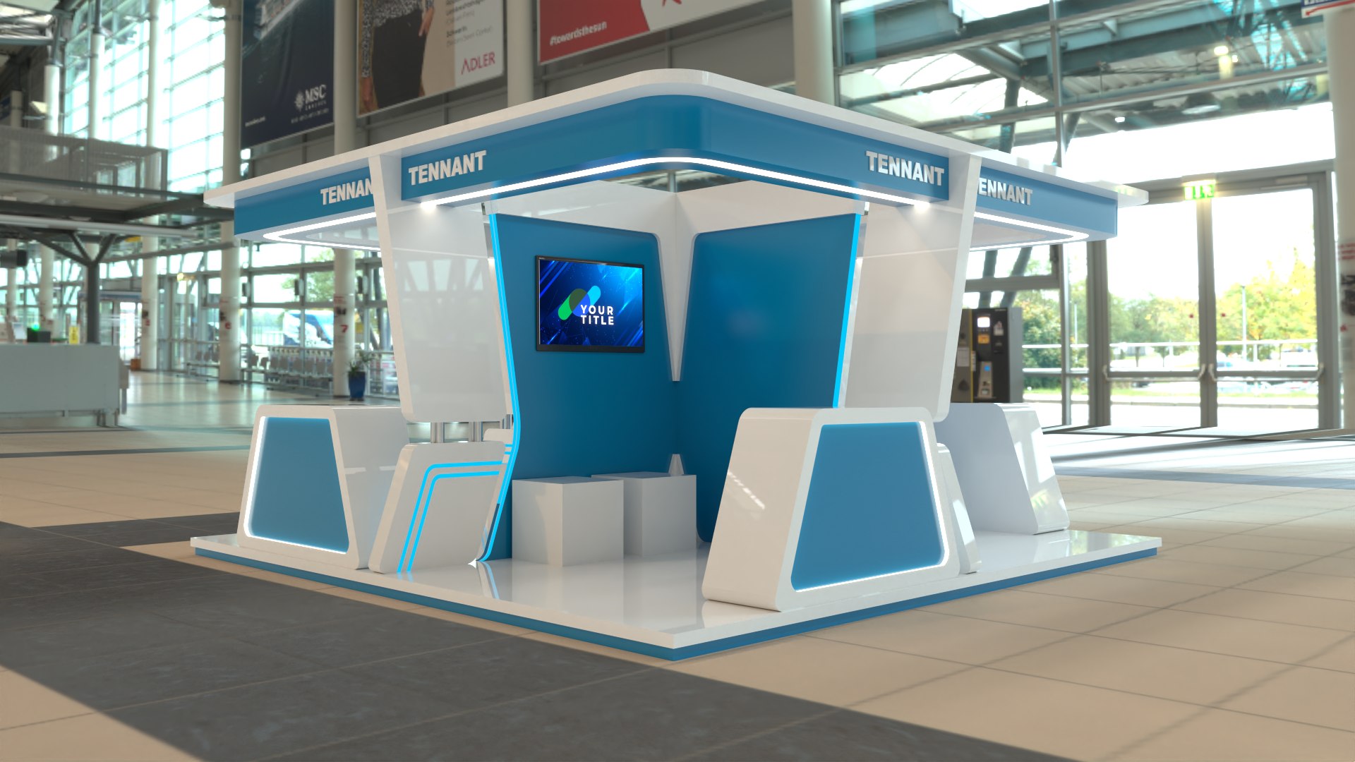 3D Exhibition Booth Stand Stall Trade Show 3D Model Model - TurboSquid ...