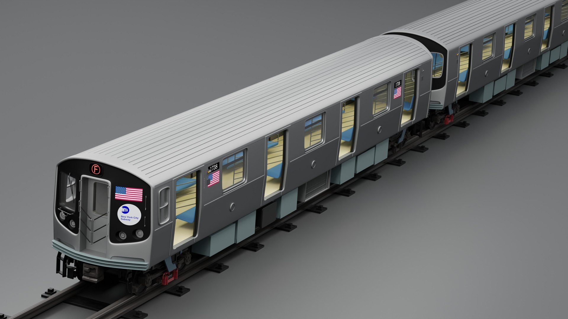 New York Subway Car 3D Model - TurboSquid 1992226