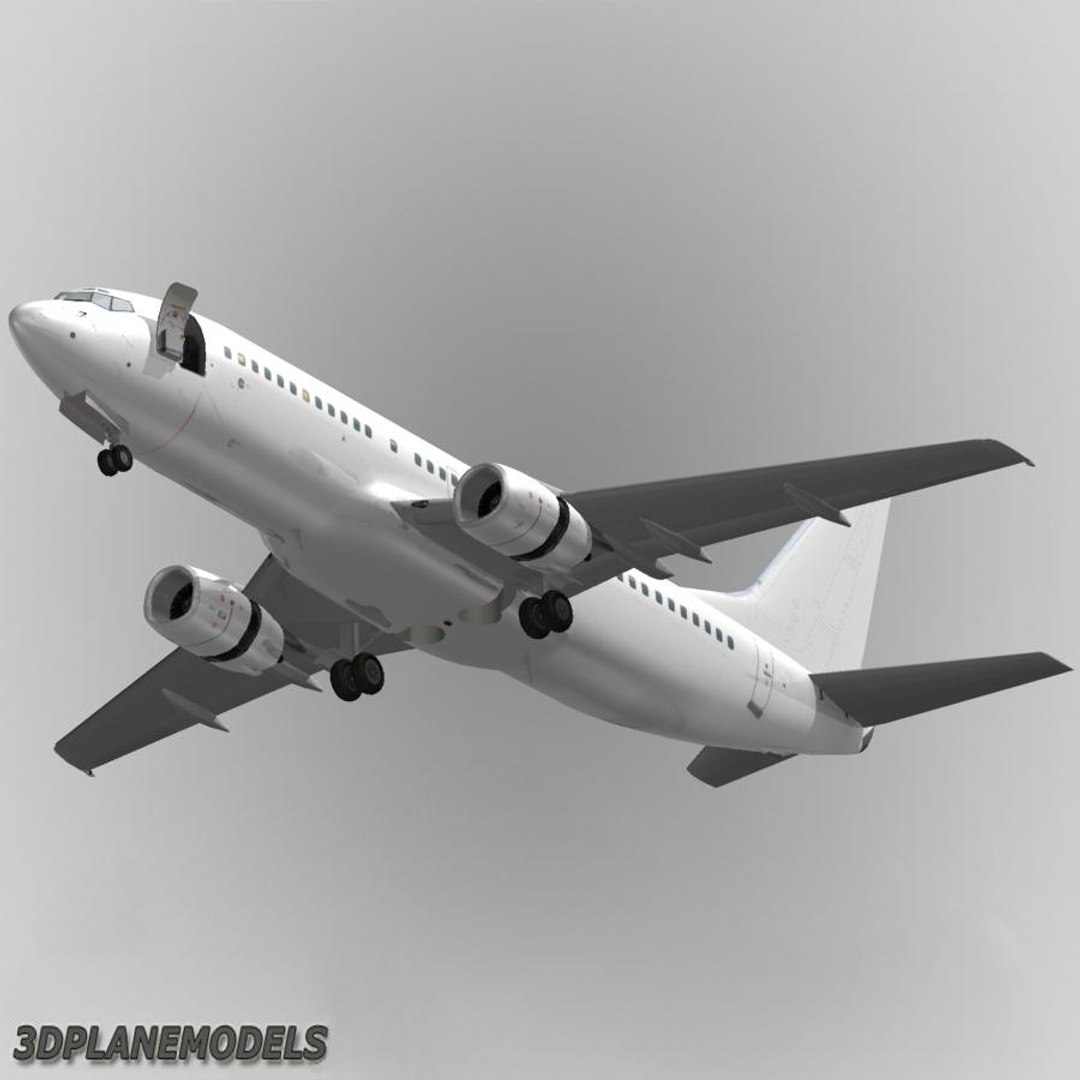 B737-400 Generic White 3d Model
