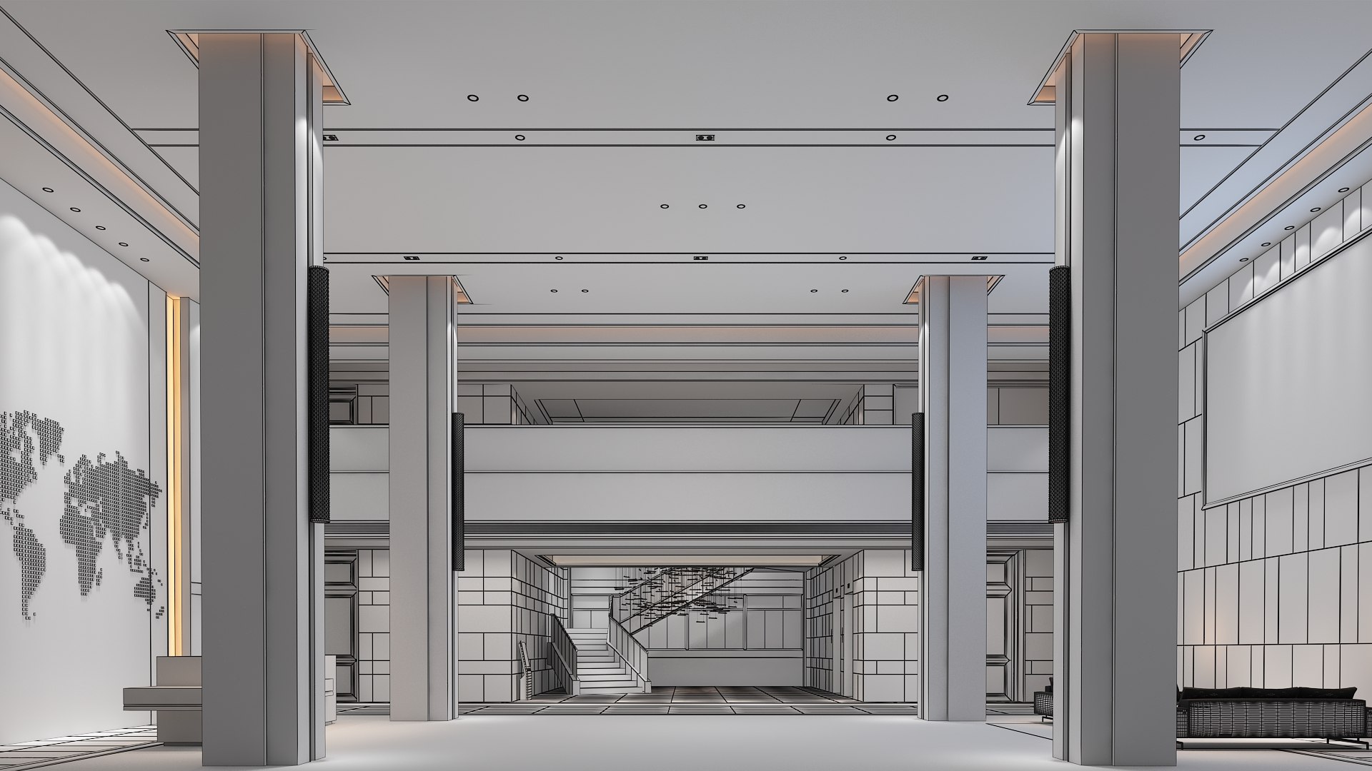 Modern Hall 30 3D Model - TurboSquid 2161328