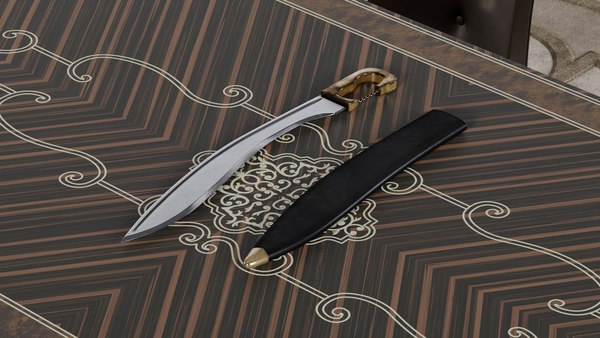 3d greek sword falcata sheath
