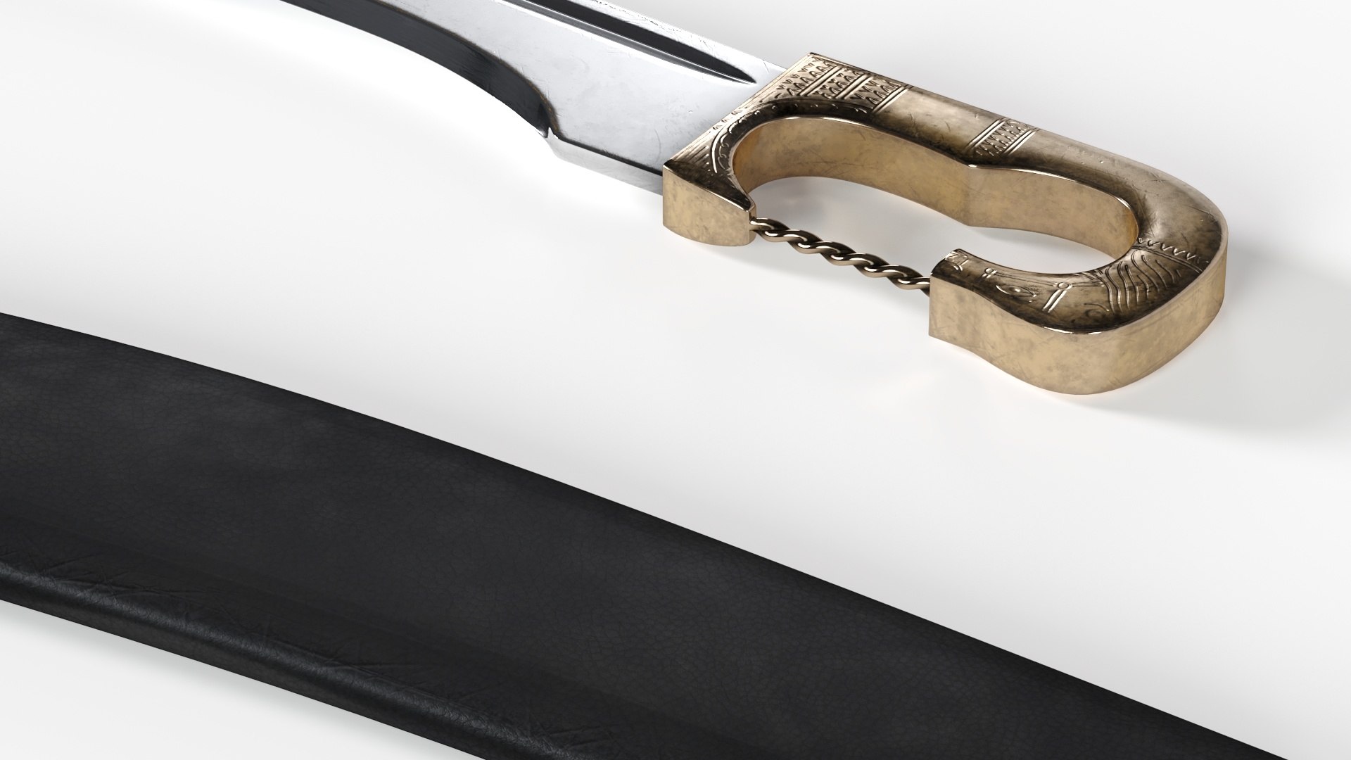 3d Greek Sword Falcata Sheath