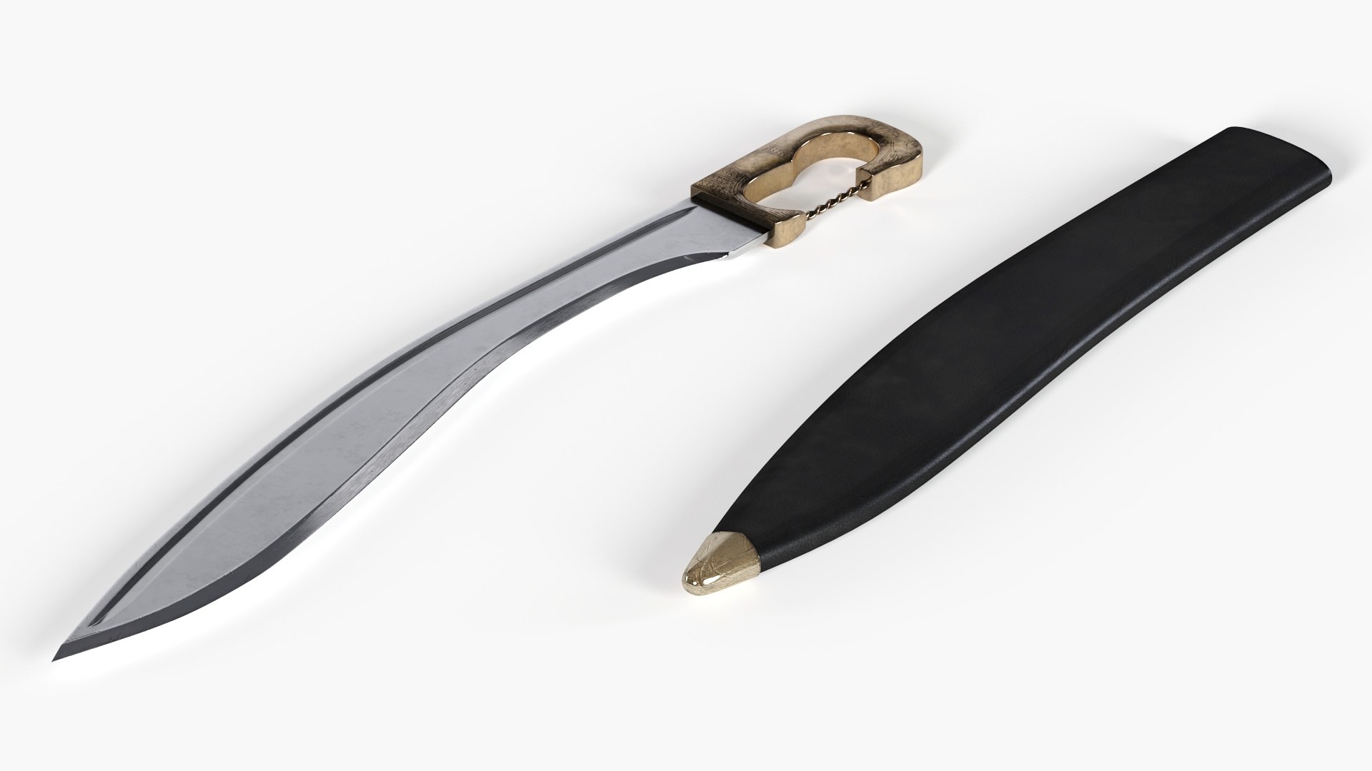 3d Greek Sword Falcata Sheath