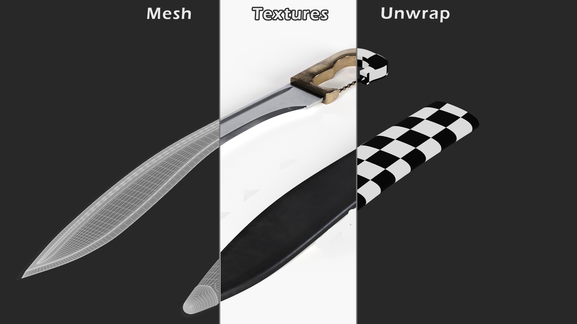 3d Greek Sword Falcata Sheath