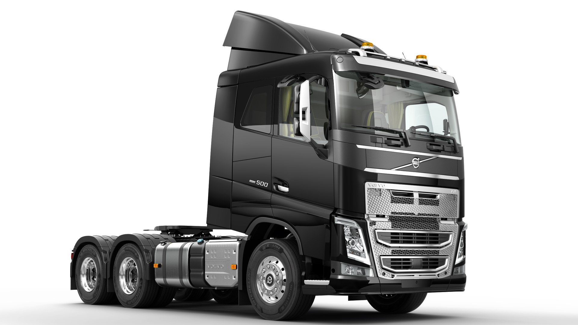 3D VOLVO FH 6X4 Sleeper Cab with Trailer - TurboSquid 2060227