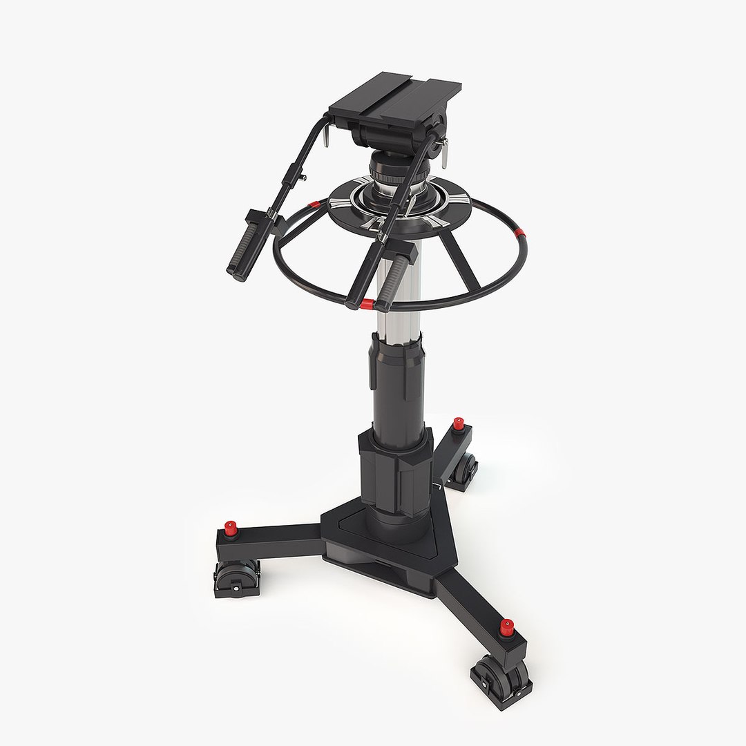 3D Tv Camera Pedestal - TurboSquid 1281877