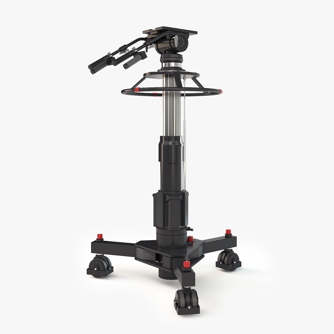 3D Tv Camera Pedestal - TurboSquid 1281877