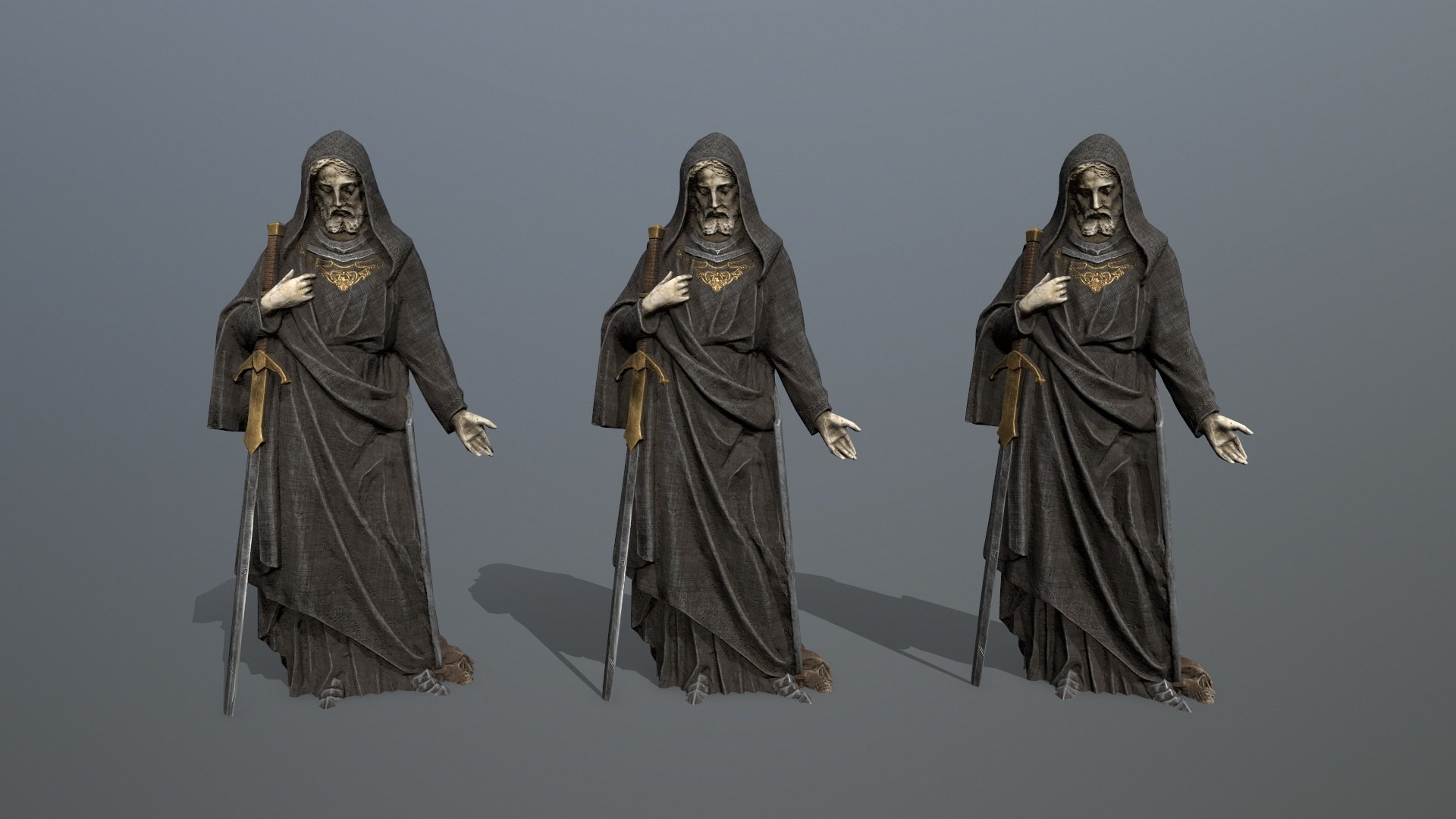 Man Statue 3 3D - TurboSquid 2050967