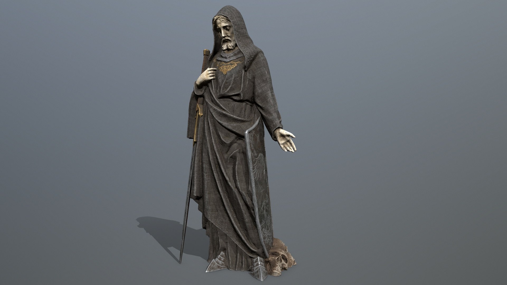 Man Statue 3 3D - TurboSquid 2050967