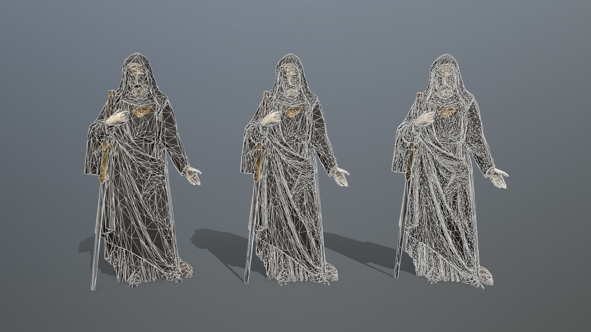 Man Statue 3 3D - TurboSquid 2050967