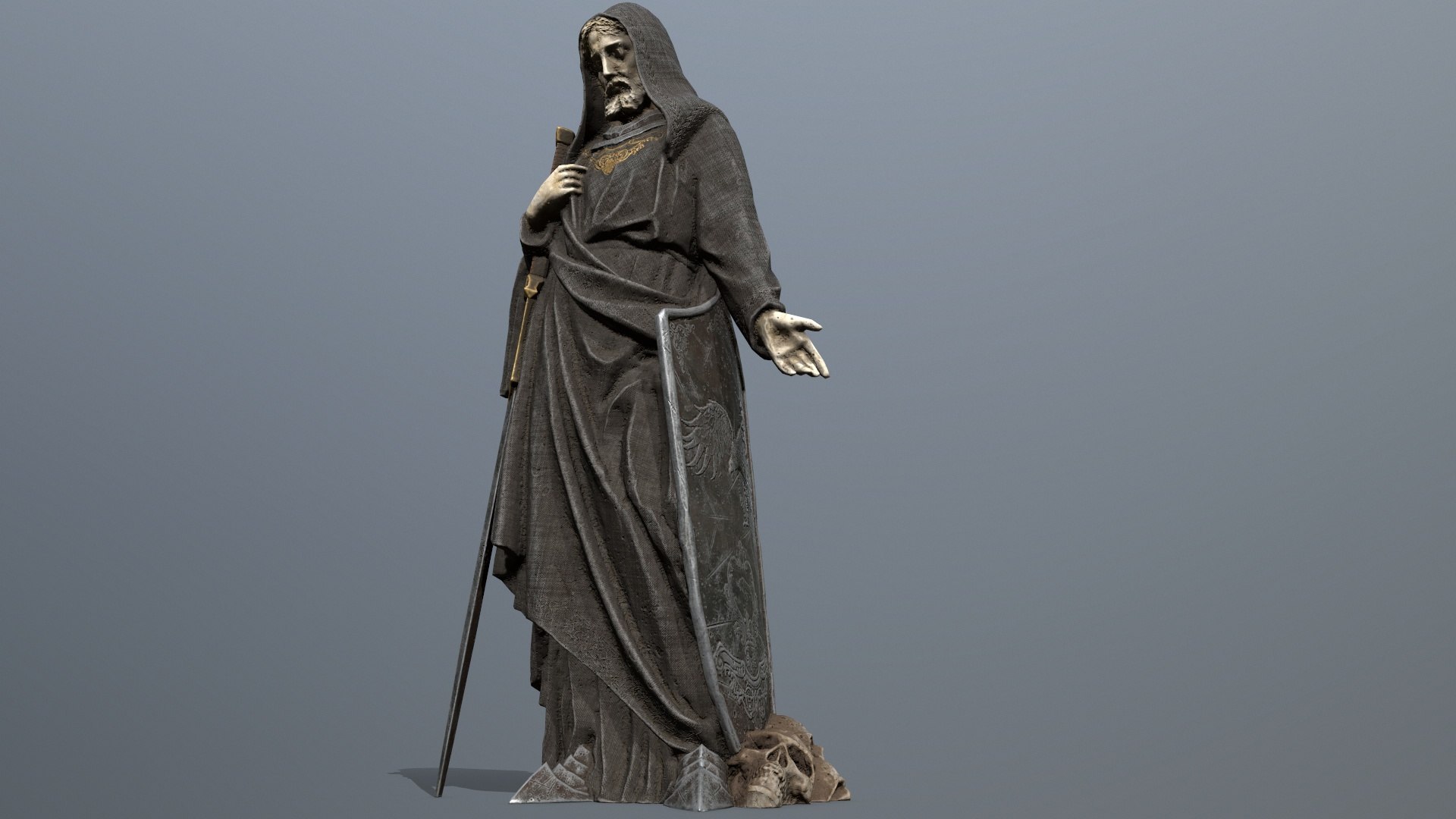 Man Statue 3 3D - TurboSquid 2050967