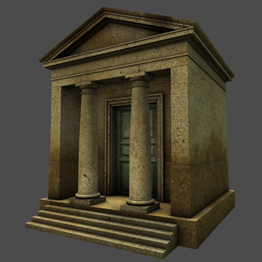 3d model roman temple