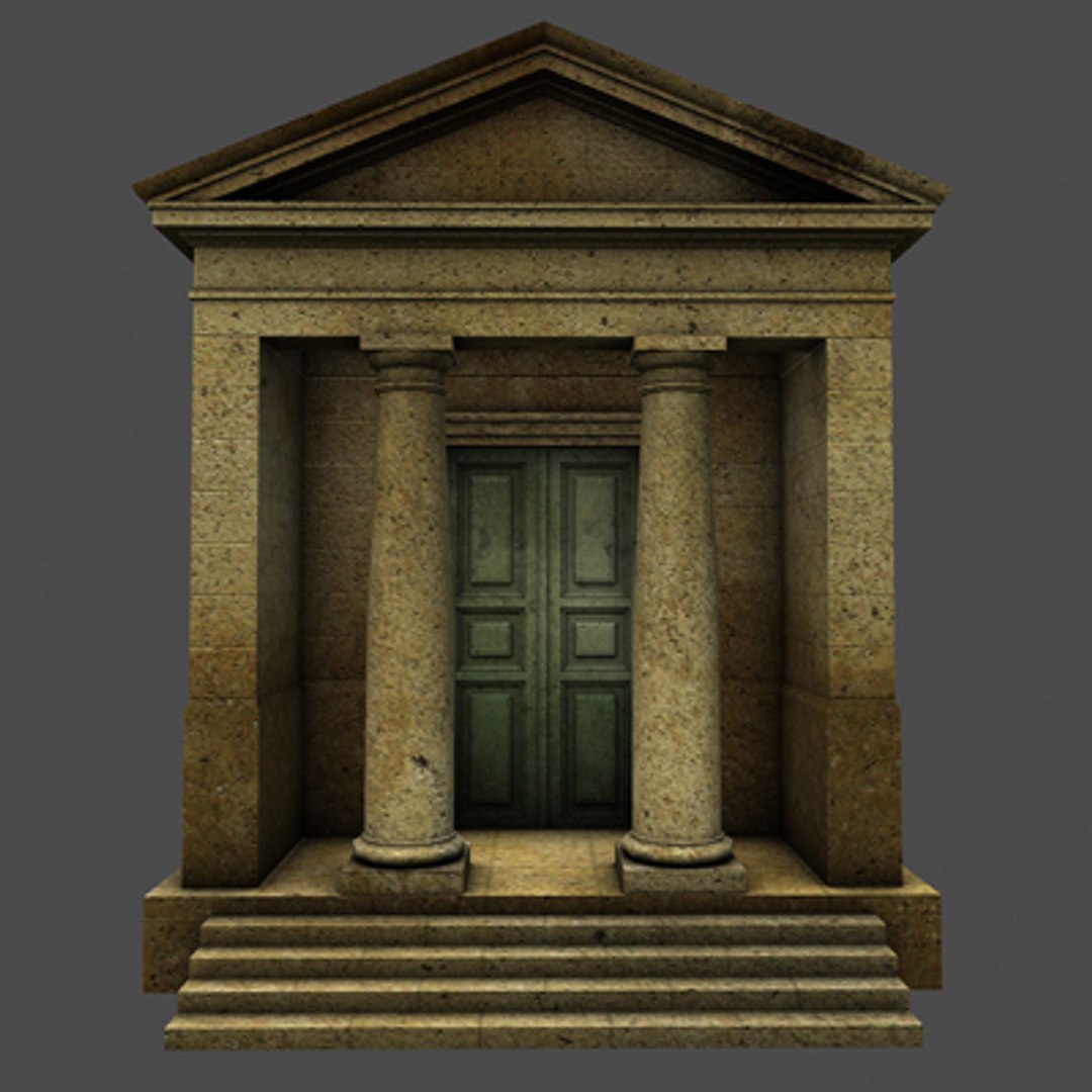 3d model roman temple