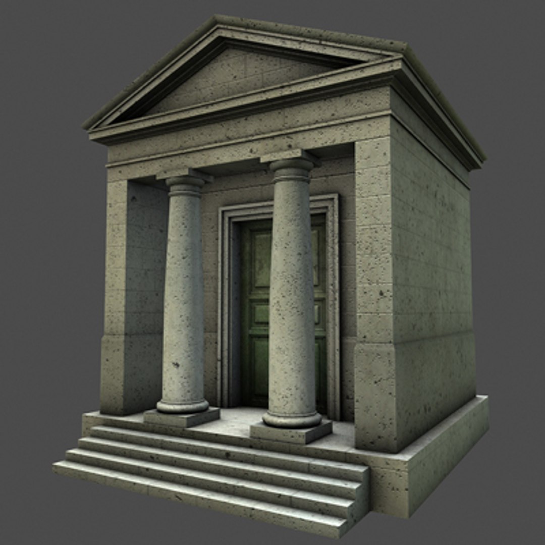 3d model roman temple
