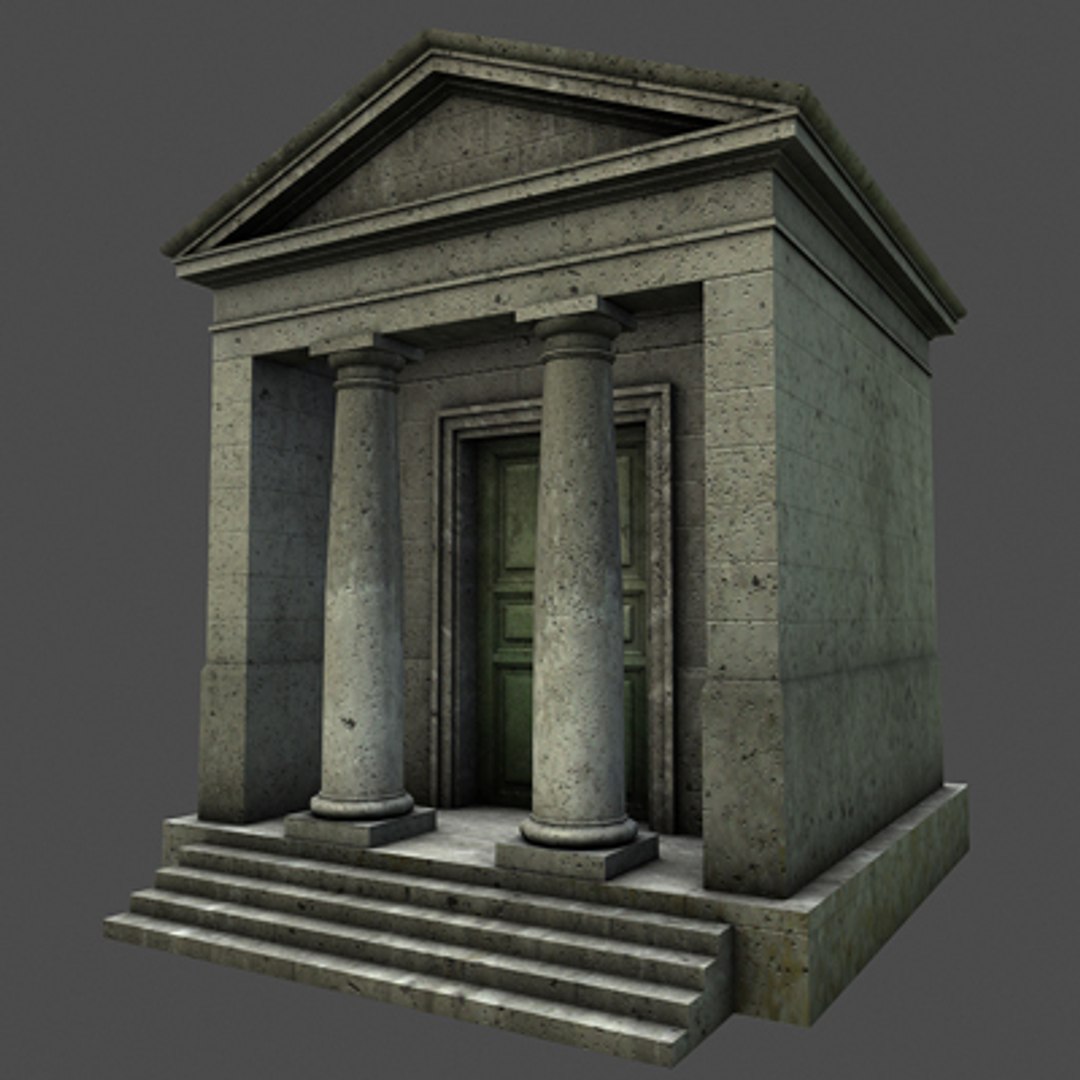 3d model roman temple