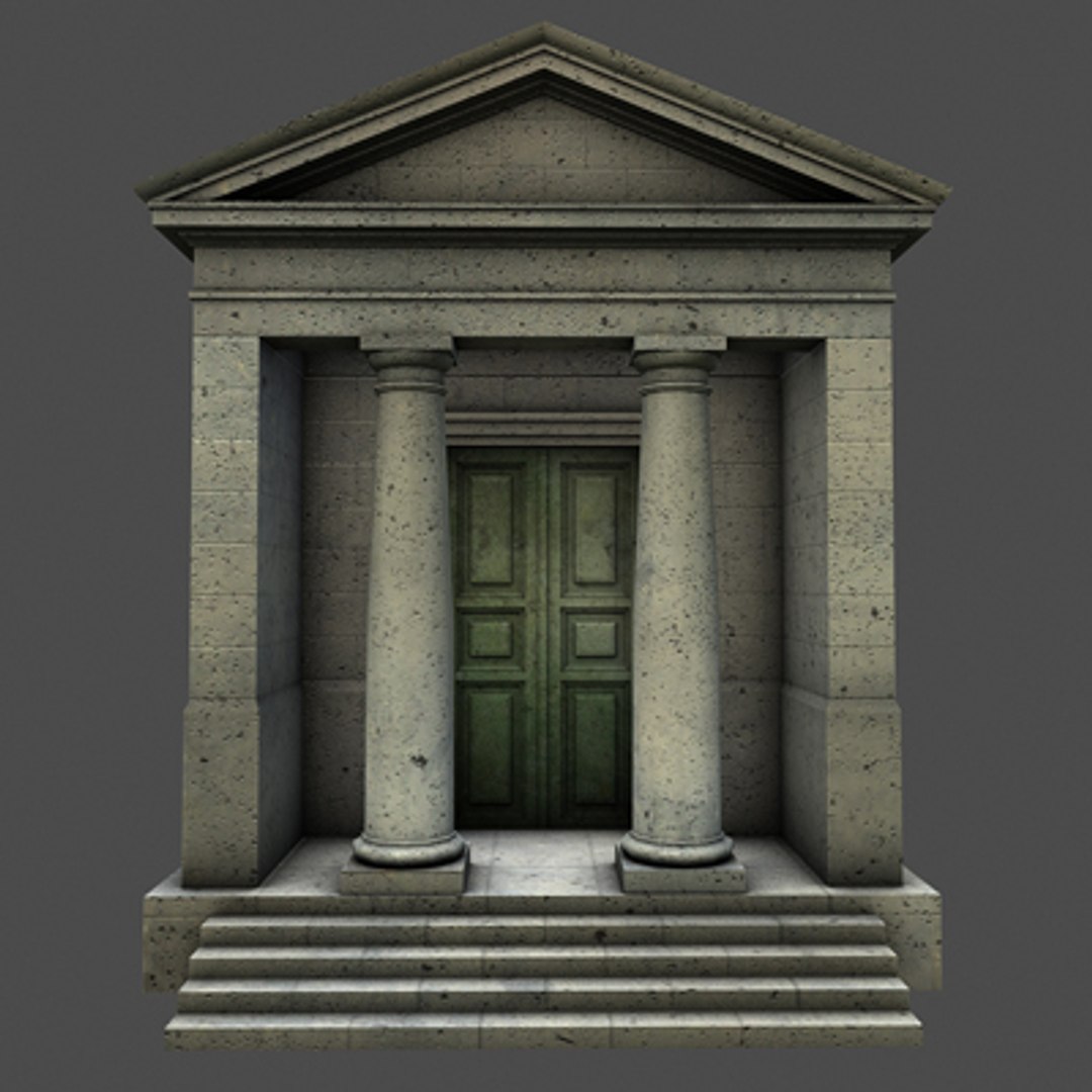 3d model roman temple