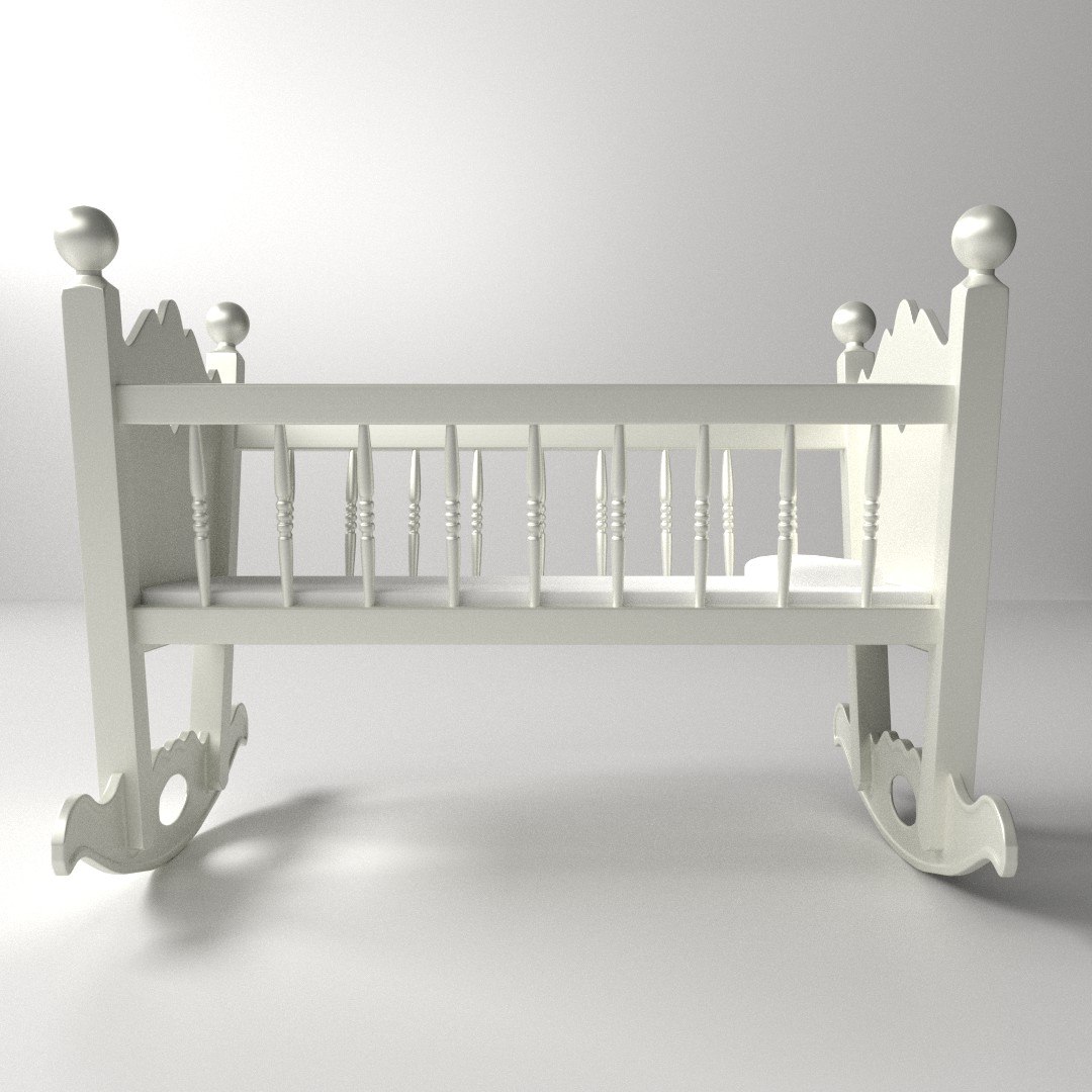Baby Cradle 3d Model