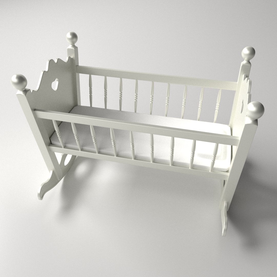Baby Cradle 3d Model