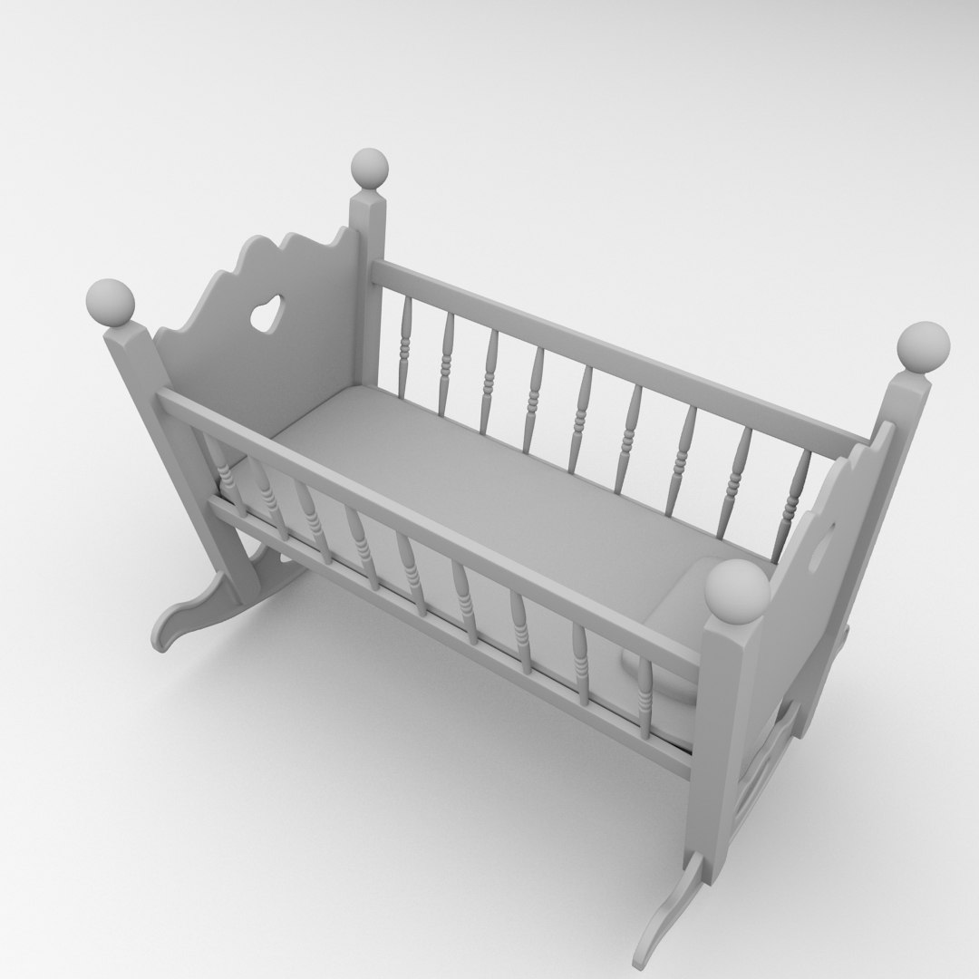 Baby Cradle 3d Model
