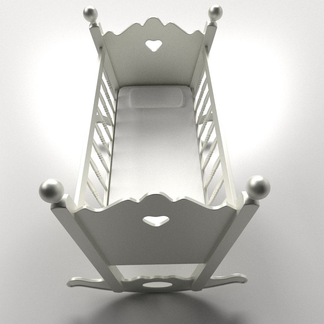 Baby Cradle 3d Model