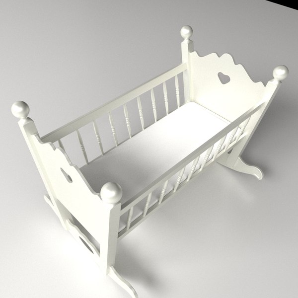 baby cradle 3d model