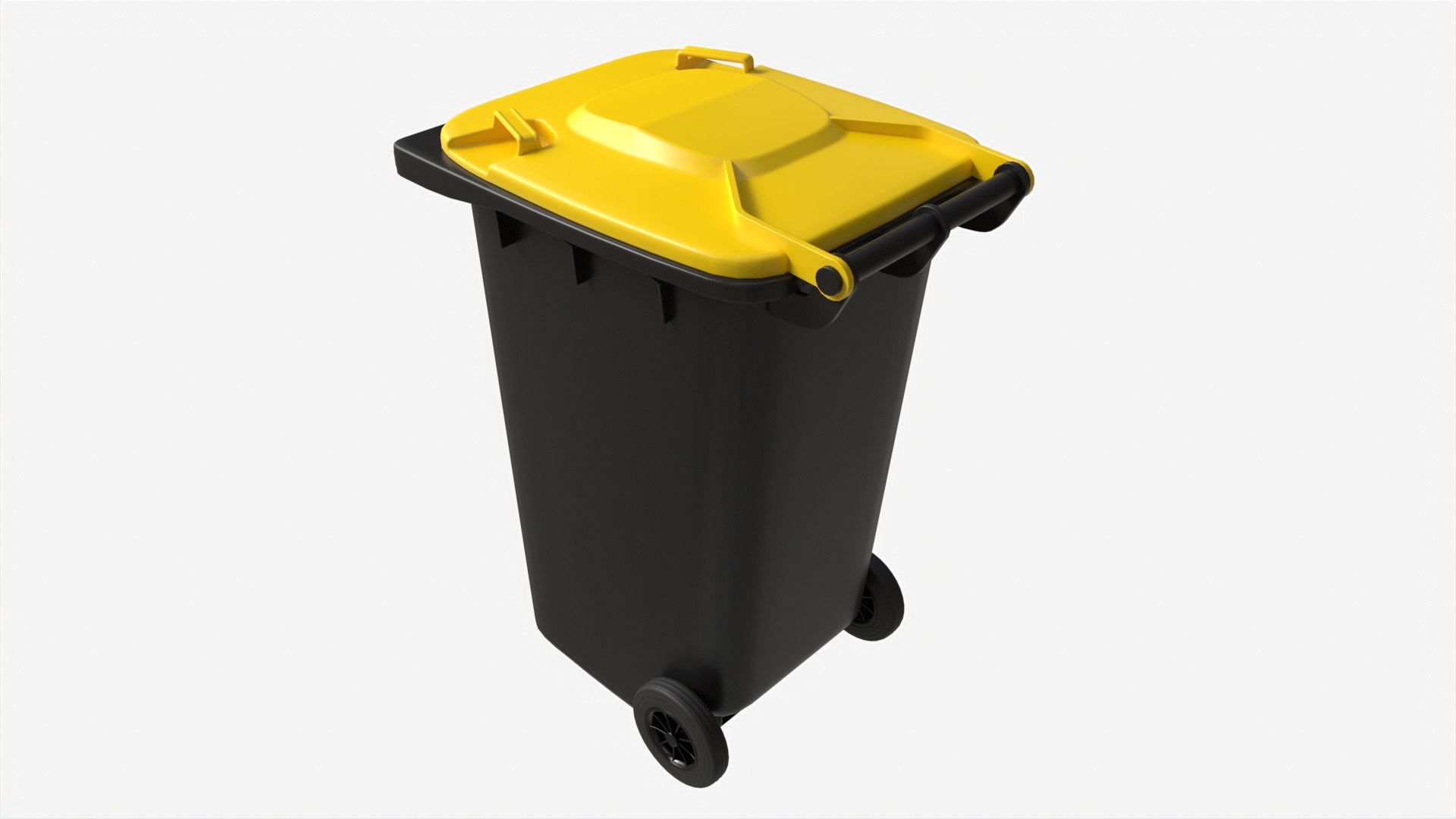 3D Mobile Waste Container 240 L - TurboSquid 2094677