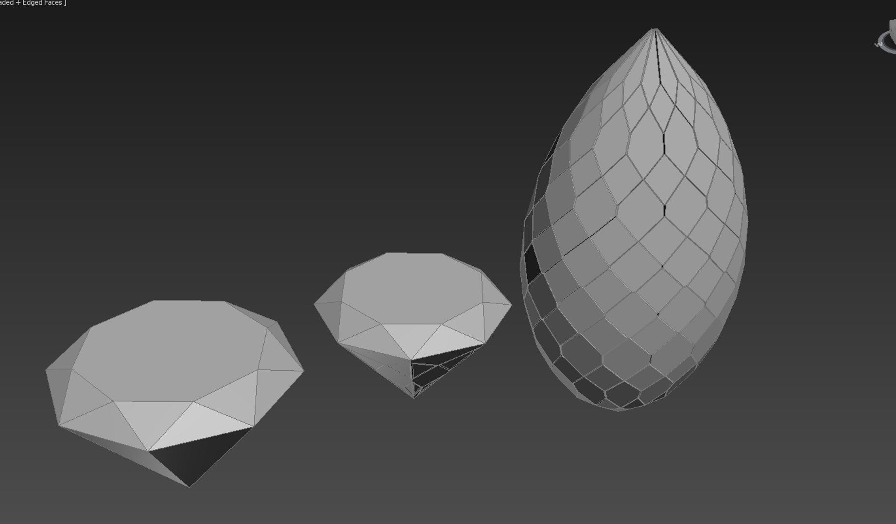 Diamond Glass Design 3d Model