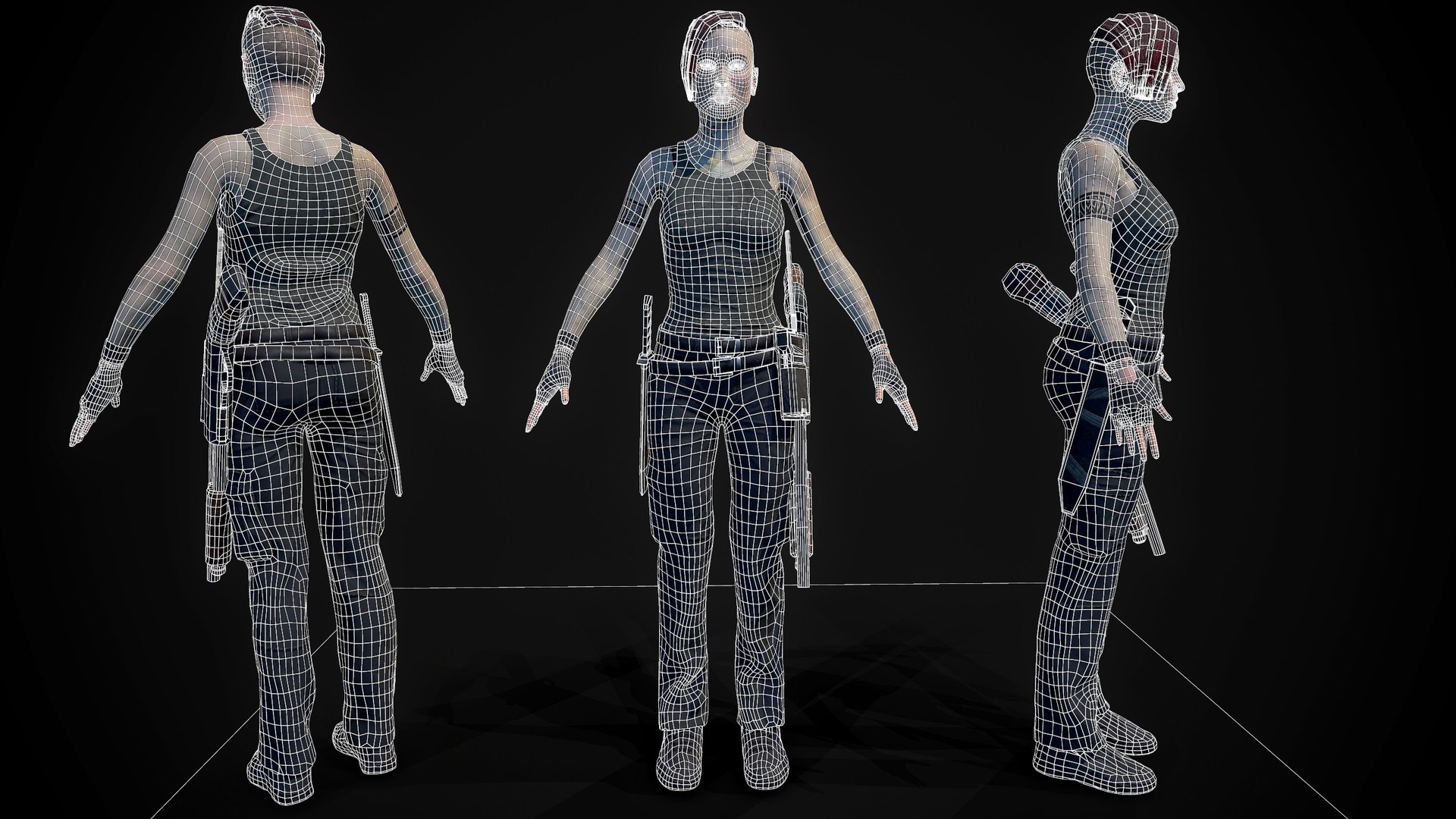 Girl Survivor Model - TurboSquid 1168840