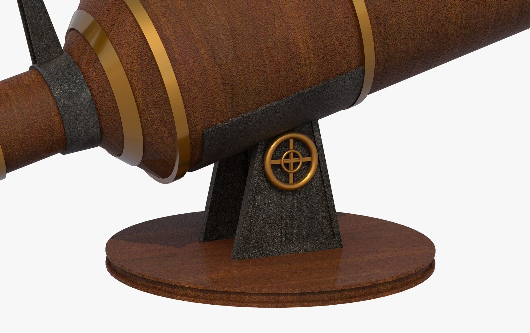 3D Model Antique Desk Telescope - TurboSquid 1913853