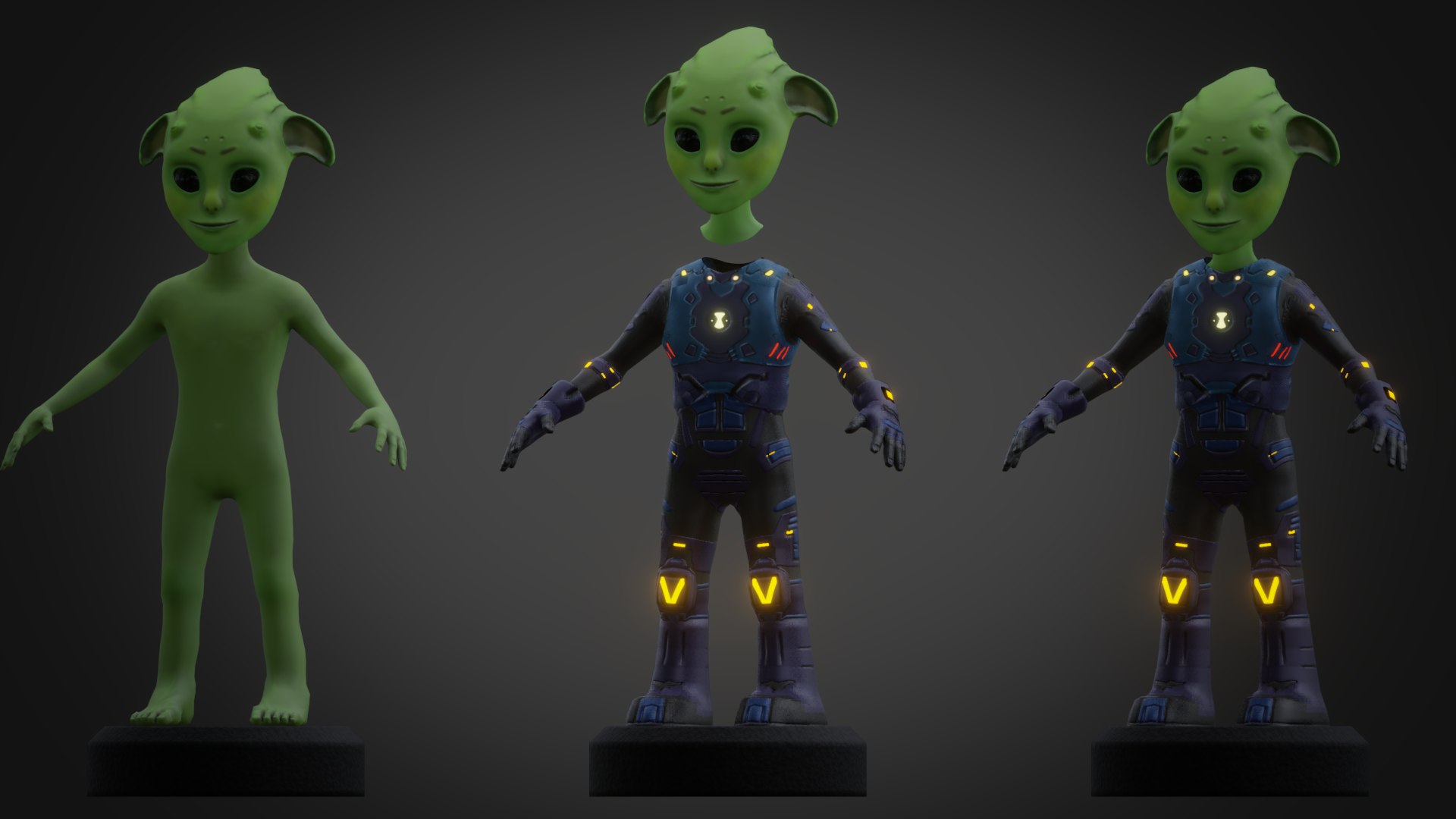 3D Model Alien - TurboSquid 1395394