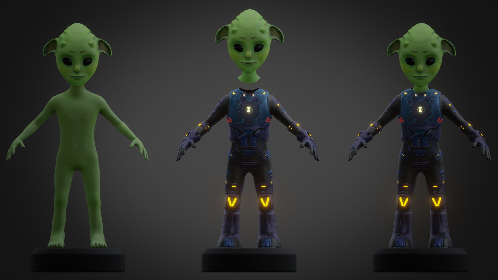 3D Model Alien - TurboSquid 1395394