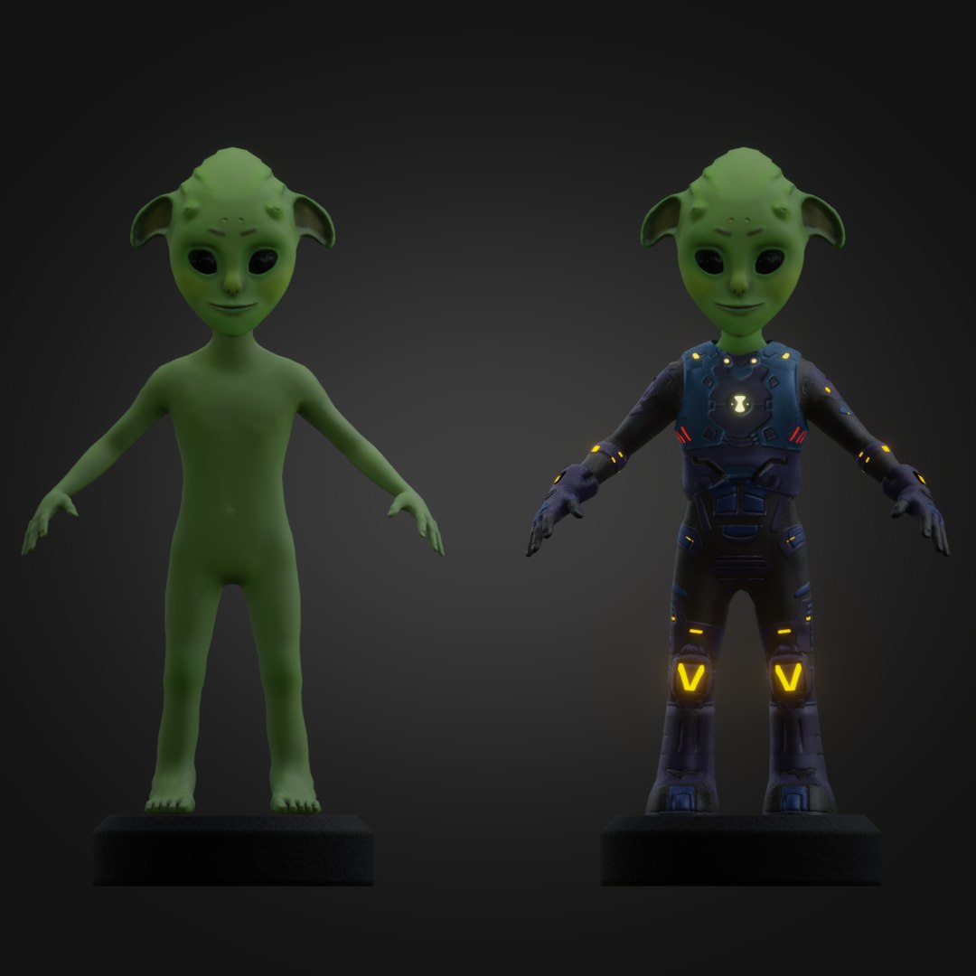 3D Model Alien - TurboSquid 1395394